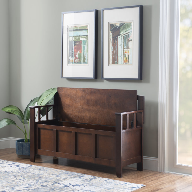 Storage bench with back store